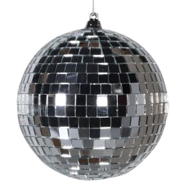 SILVER DISCO BALL BAUBLE – Reg Taylors Garden Centre | Southwell | Notts